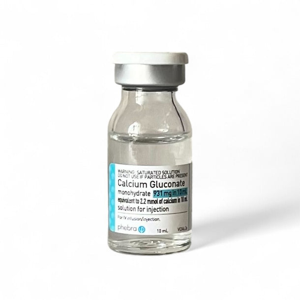 Calcium Gluconate Injection 10mL – Whelping Supplies