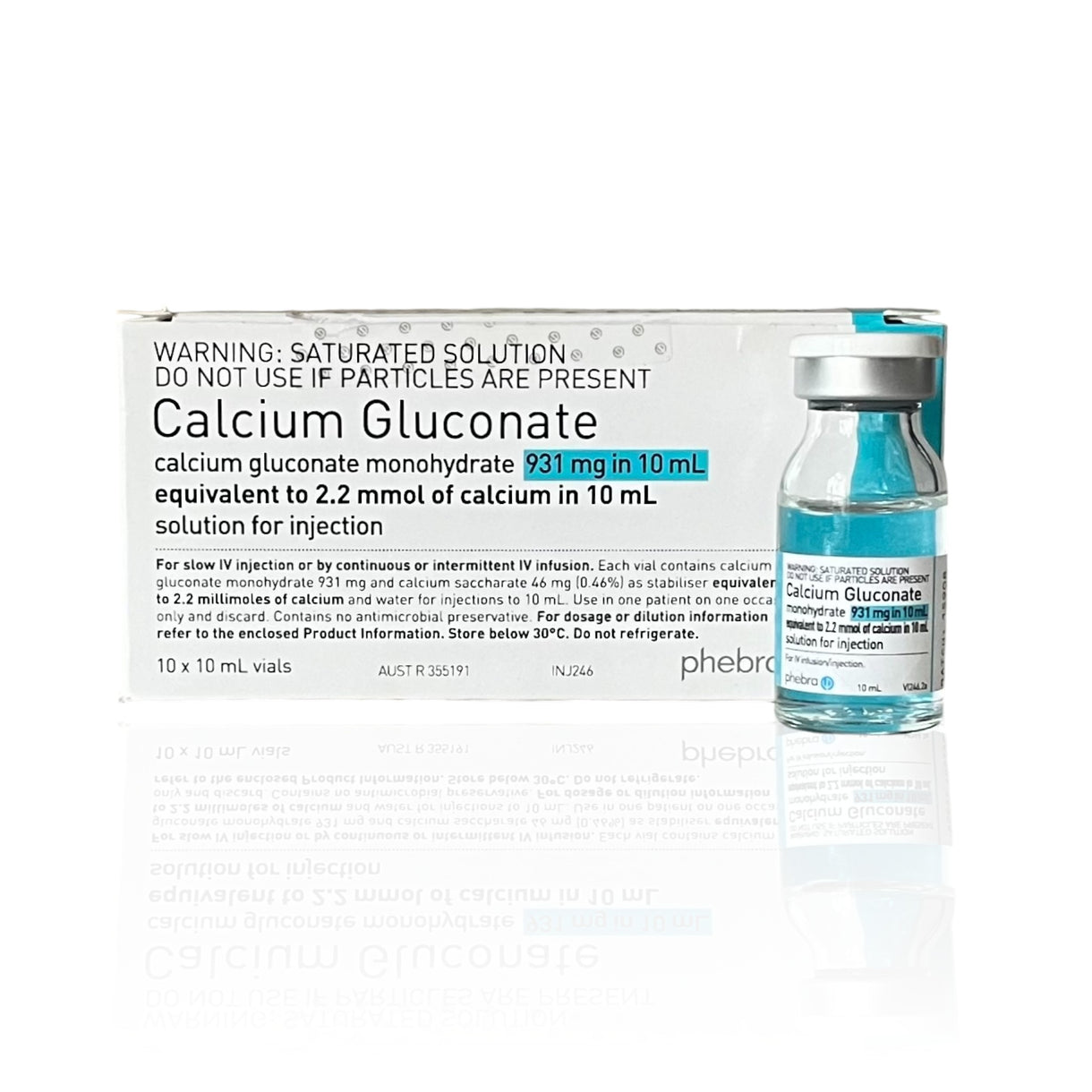 Calcium Gluconate Injection 10mL – Whelping Supplies