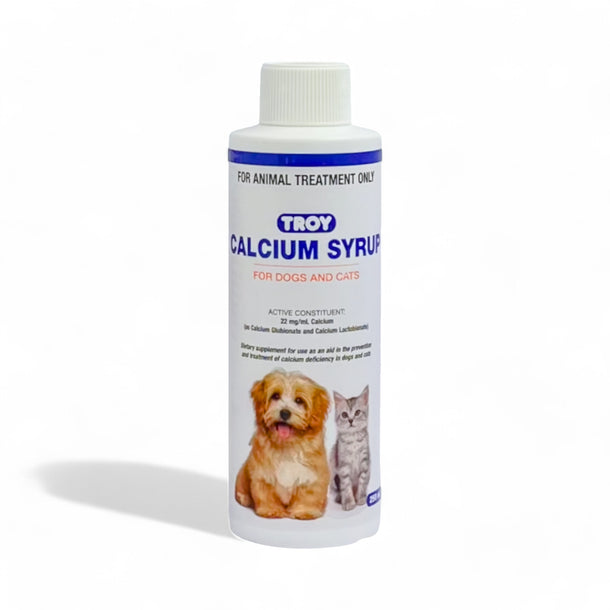 Troy Calcium Syrup | Liquid Calcium Supplement for Dogs | 250mL & 1L ...